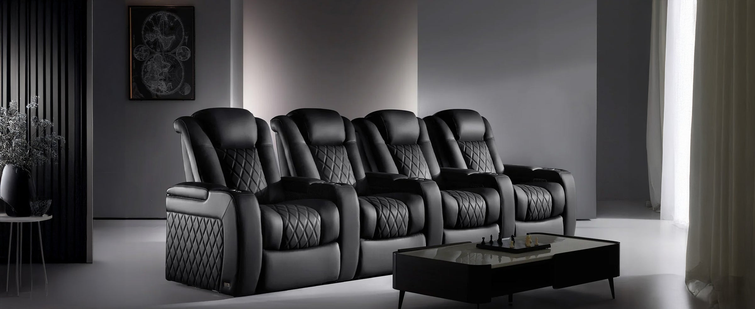 Customize Your Home Theater with Premium Leather Seating