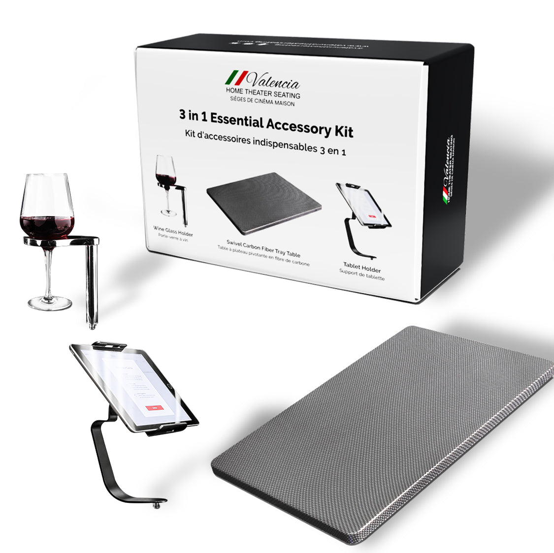 Valencia Home Theater Seating Accessories: Trays, Holders & Kits